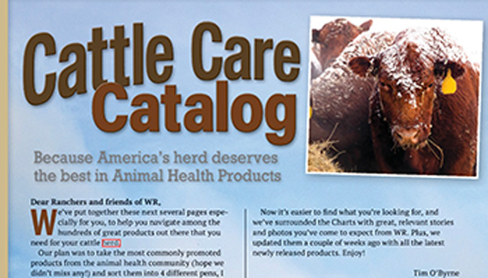 Working Ranch Publishes its 2025 Cattle Care Catalog - Working Ranch ...